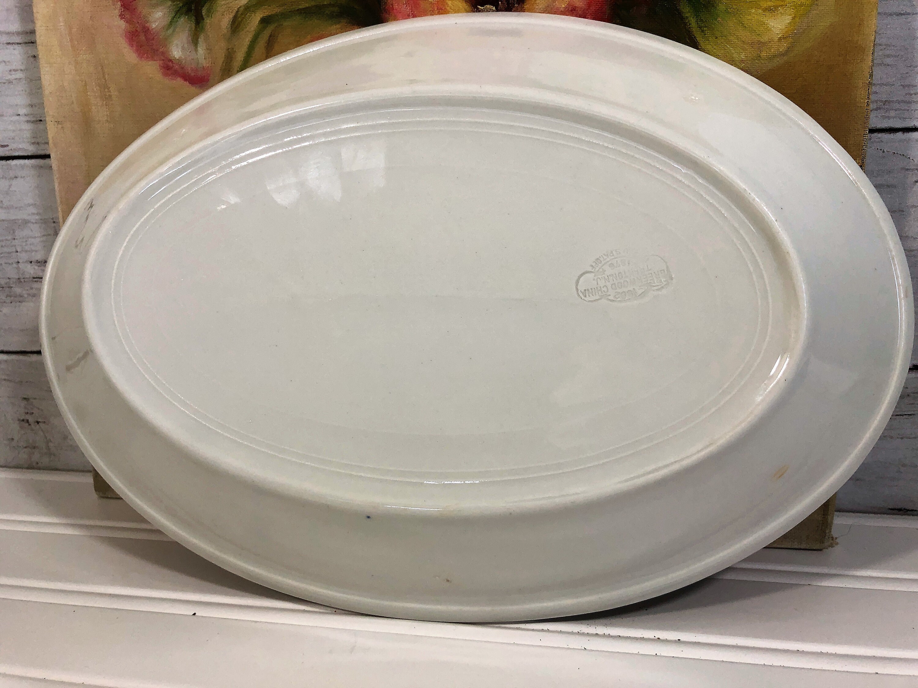 Antique Ironstone Platter.ironstone.greenwood Pottery.trenton | Etsy