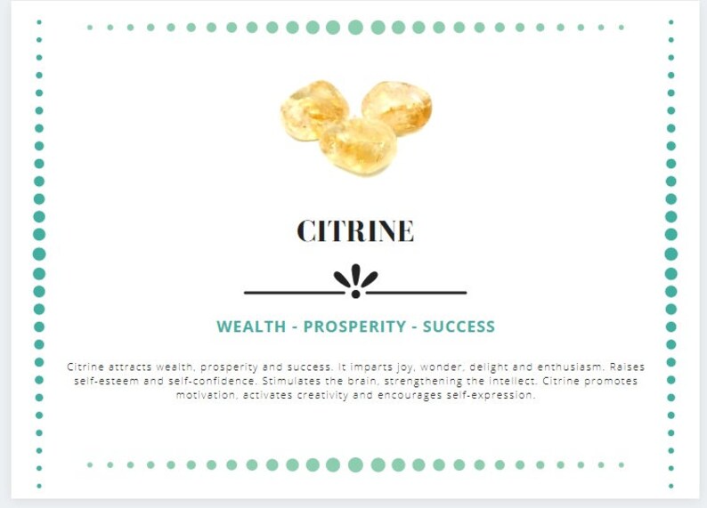 Stone Cards - 88 Printable Gemstone Meaning Cards - Healing Crystal ...