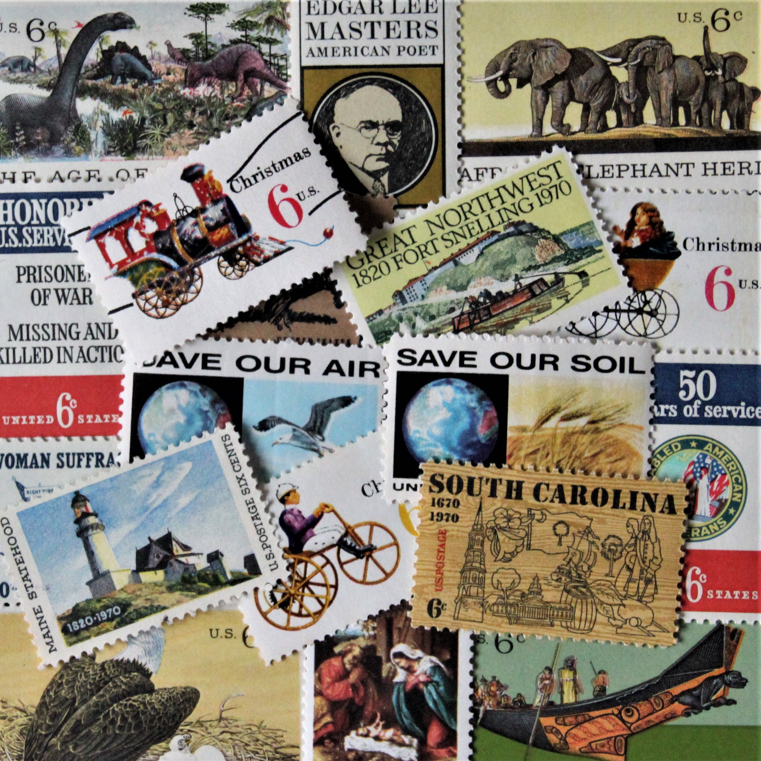 FREE SHIPPING 24 1970 US Unused Postage Stamps Issued in the - Etsy