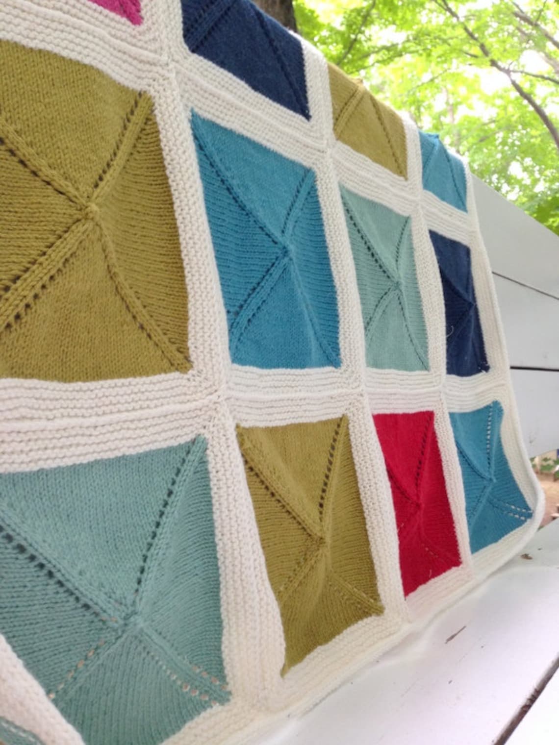 KNITTING PATTERN, PDF, Fair Haven Picnic Blanket, Dk Weight, Blanket ...