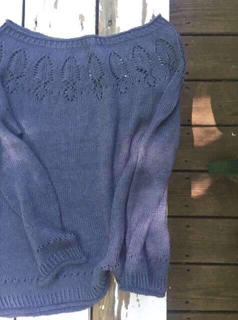 KNITTING PATTERN PDF, Maizie Linen Pullover, Seamless Yoke Pullover ...