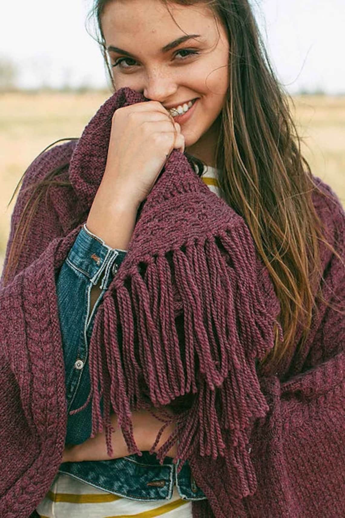 KNITTING PATTERN, PDF, Astral Road Ruana, Wrap Pattern, Ruana Pattern ...