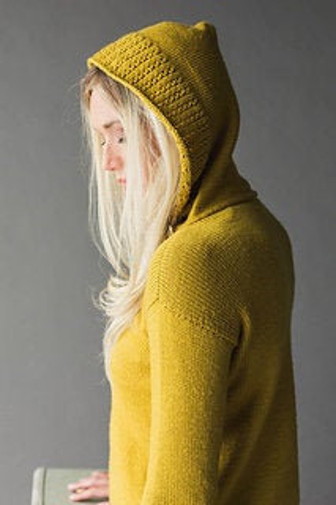 KNITTING PATTERN, PDF, First Class Hoodie, Sport Weight, Eyelet Rib ...