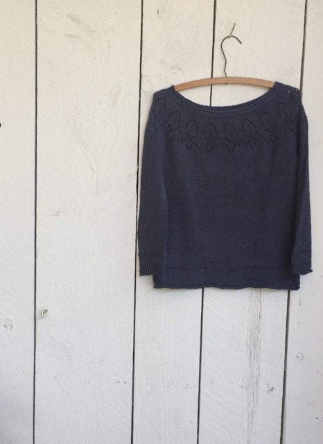 KNITTING PATTERN PDF, Maizie Linen Pullover, Seamless Yoke Pullover ...
