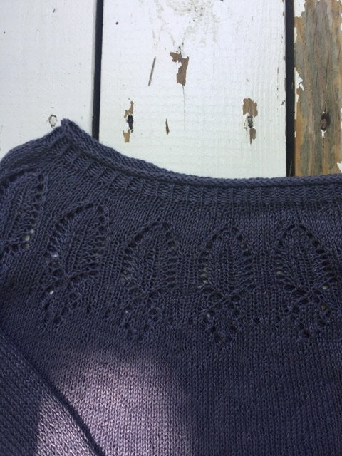 KNITTING PATTERN PDF, Maizie Linen Pullover, Seamless Yoke Pullover ...