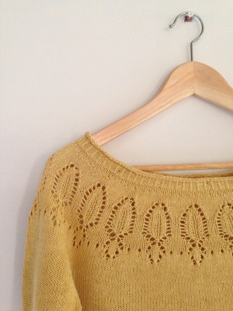 KNITTING PATTERN PDF, Maizie Linen Pullover, Seamless Yoke Pullover ...