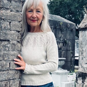 KNITTING PATTERN, PDF, Moonflower Pullover, Pullover Pattern, Circular Yoke Pullover Pattern - Etsy