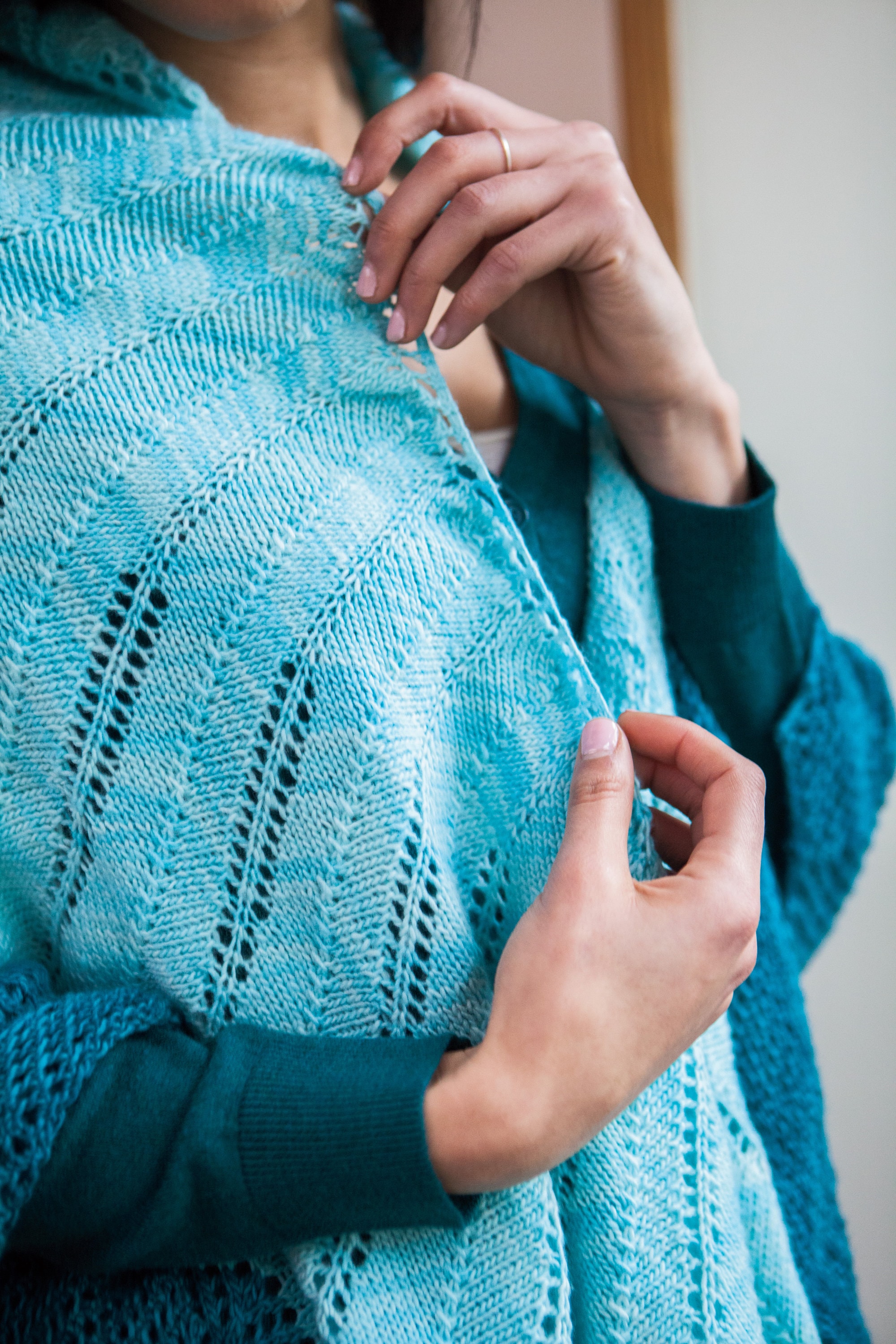 KNITTING PATTERN, PDF, Fractal Shawl, Fingering Weight, Easy Lace ...