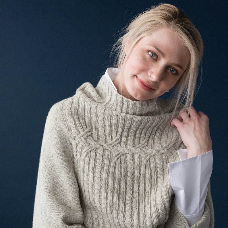 KNITTING PATTERN, PDF, Poincaré Poncho, Worsted Weight, Cabled Poncho ...