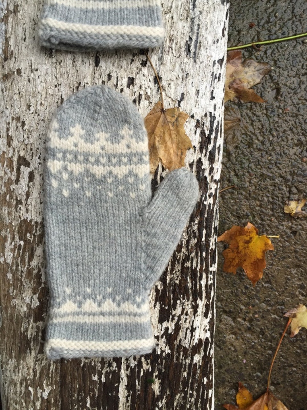 KNITTING PATTERN PDF, Sackets Harbor Mittens, Unisex Mittens, Fair Isle ...
