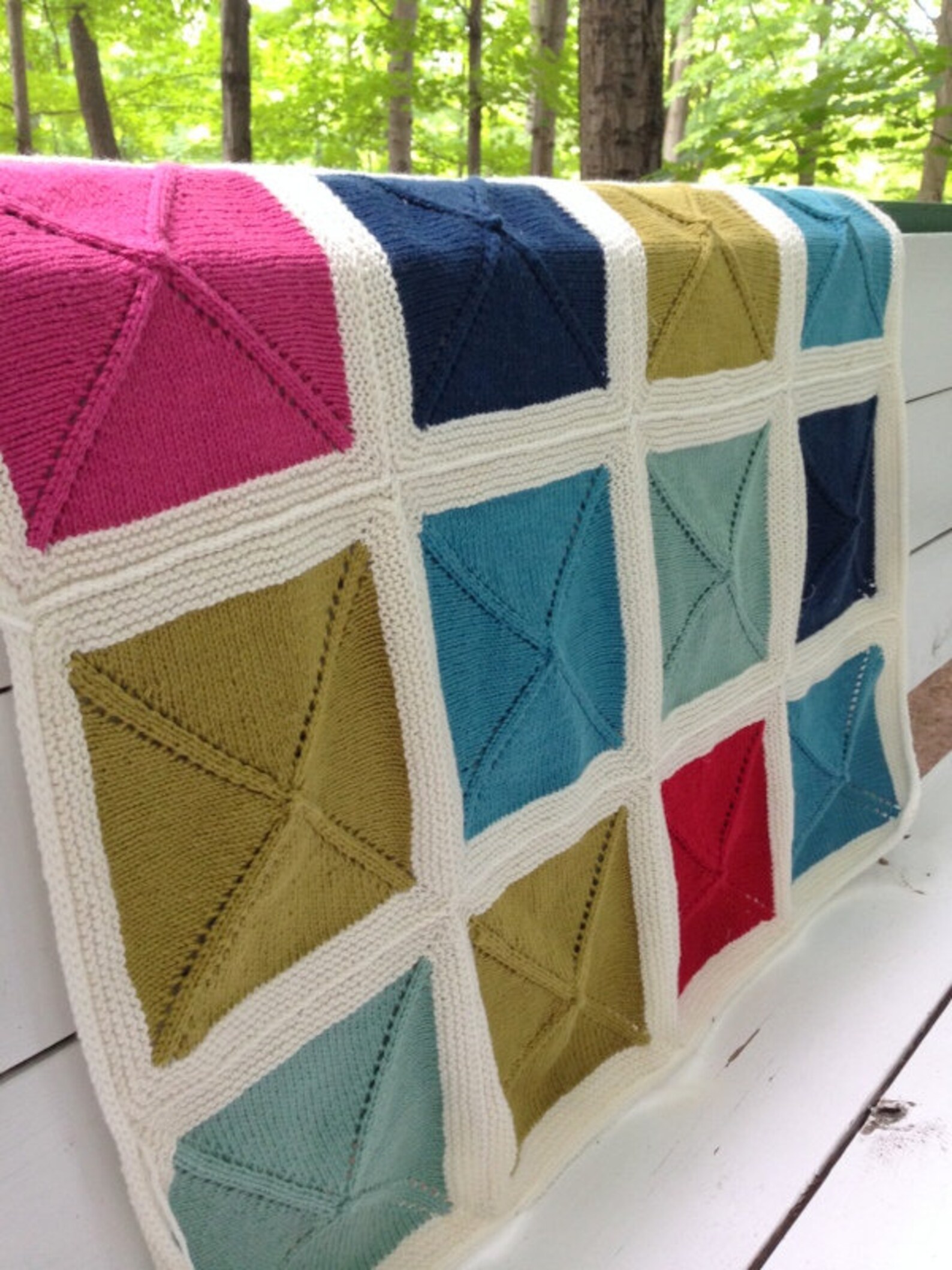 KNITTING PATTERN, PDF, Fair Haven Picnic Blanket, Dk Weight, Blanket ...