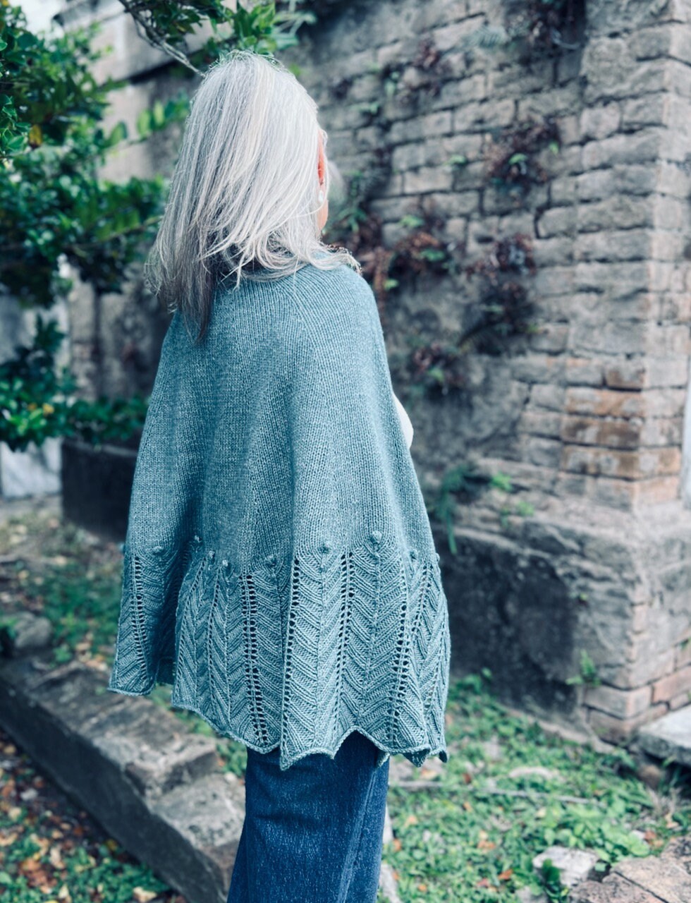 KNITTING PATTERN, PDF, Moonflower Wrap, Semi-circular Wrap Pattern With ...