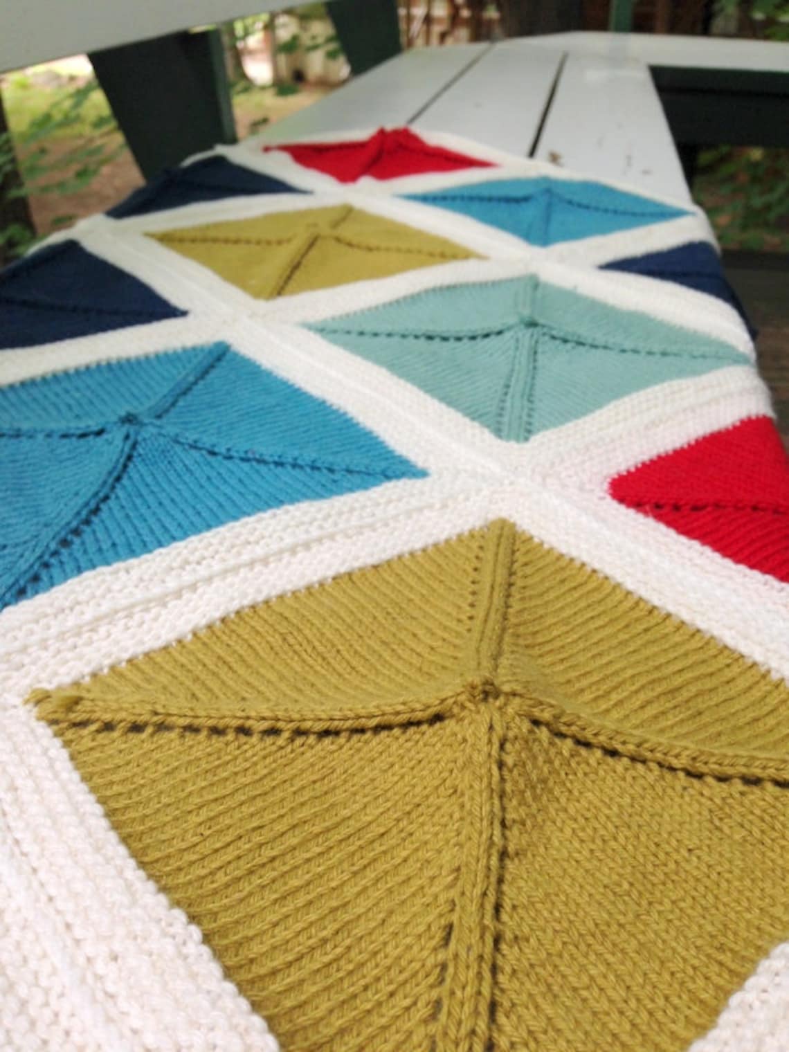 KNITTING PATTERN, PDF, Fair Haven Picnic Blanket, Dk Weight, Blanket ...