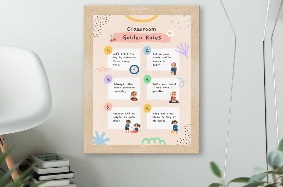 Classroom Golden Rules Digital Download Print - Etsy Australia