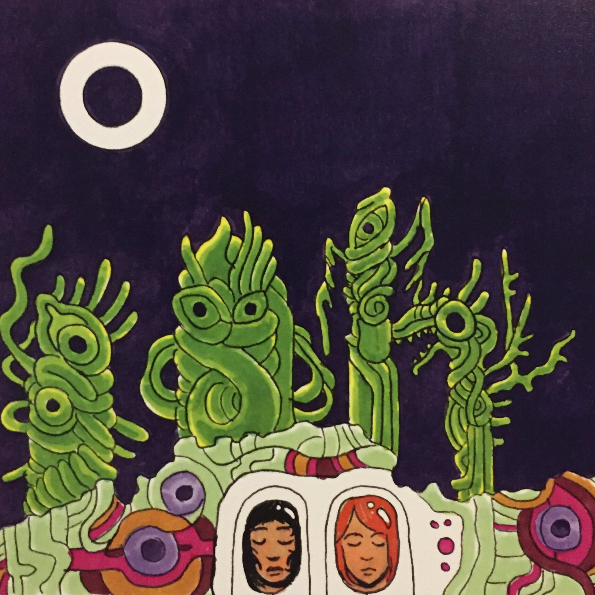 Women in Hypersleep Under Alien Idols - Etsy