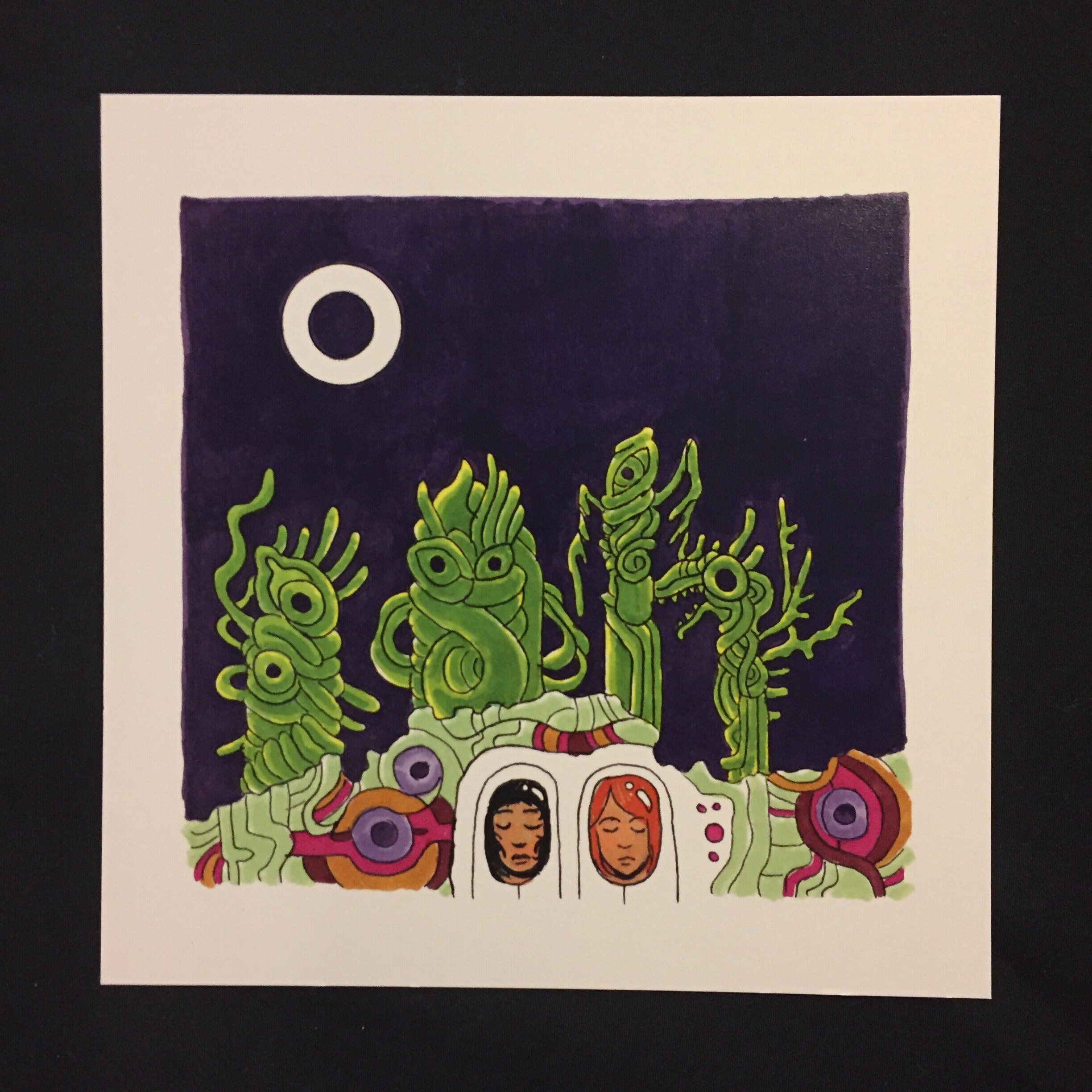 Women in Hypersleep Under Alien Idols - Etsy