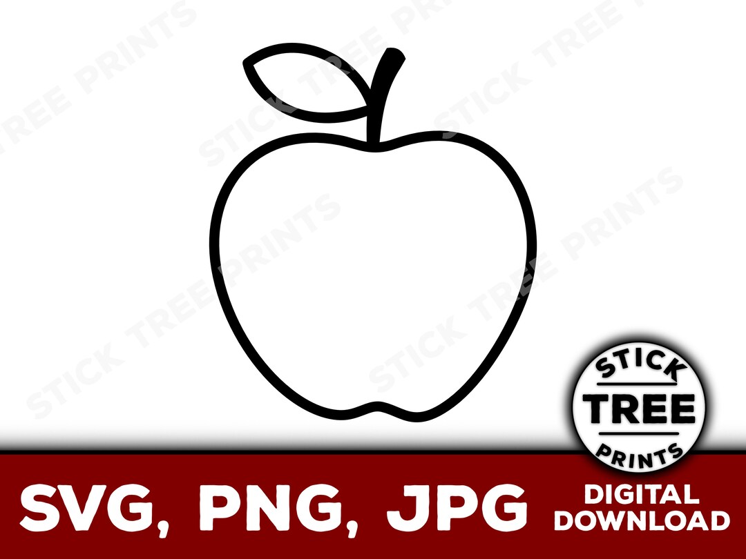 Apple SVG Apple Vector, Apple Clip Art, Apple Png, Apple for Cricut ...