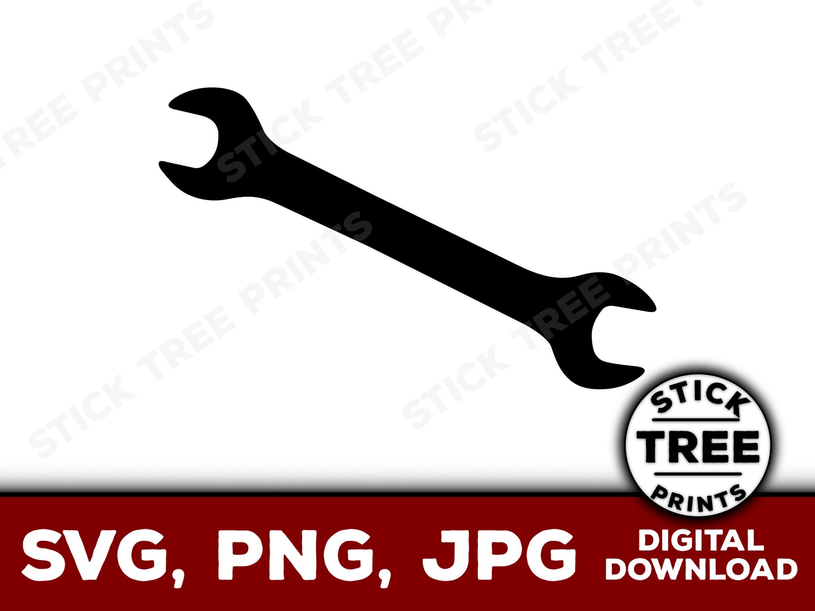 Wrench SVG Wrench Png, Wrench Jpg, Wrench Vector, Wrench Cut File ...