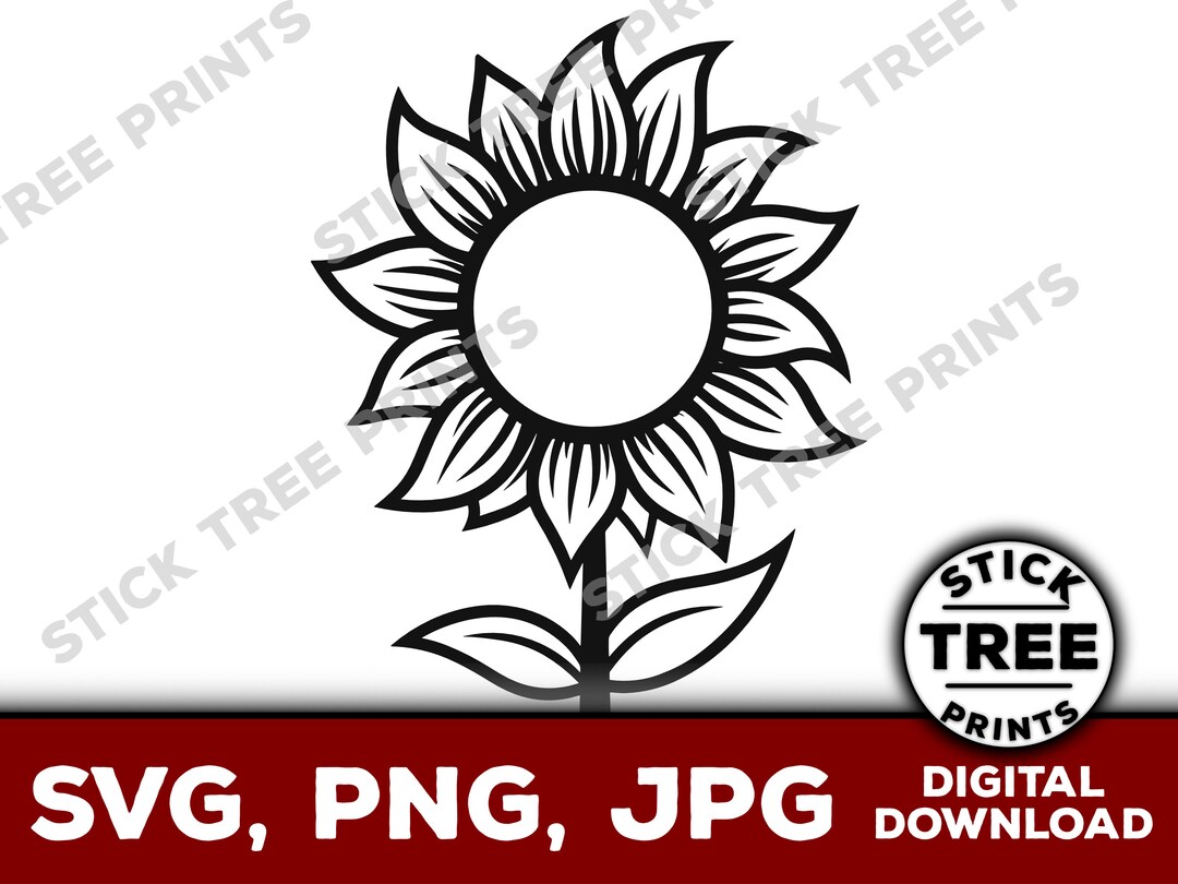 Sunflower SVG - Sunflower Vector, Sunflower Png, Flower Clip Art ...