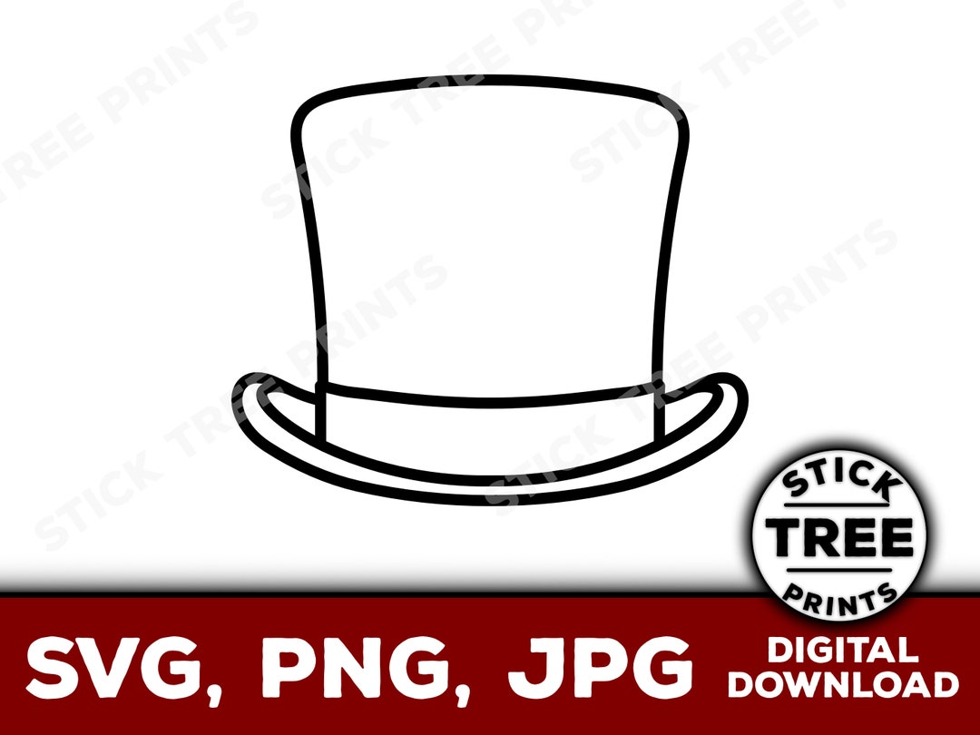 Top Hat SVG - Top Hat Png, Top Hat Cut File, Top Hat Clip Art, Top Hat ...