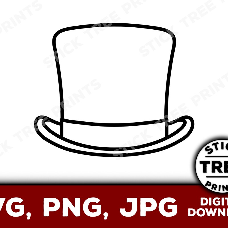 Top Hat Svg - Etsy