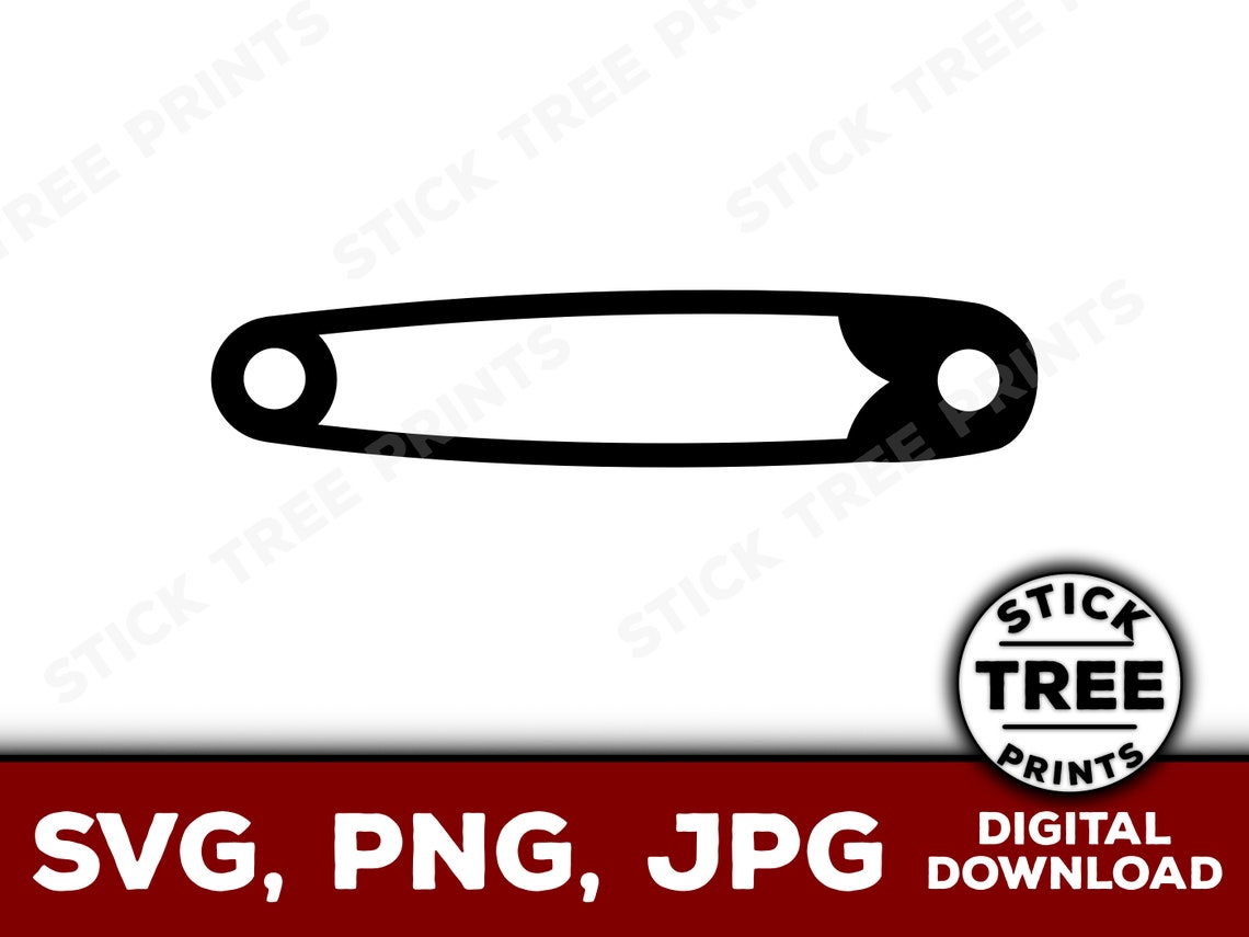 Safety Pin SVG Safety Pin Vector Safety Pin Png Safety Pin - Etsy