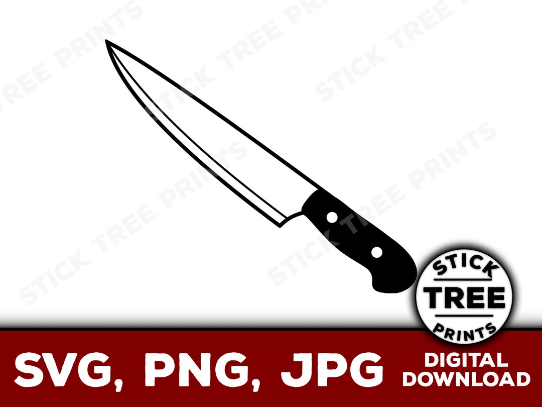 Chef's Knife SVG - Knife Png, Knife Vector, Knife Clip Art, Chefs Knife ...