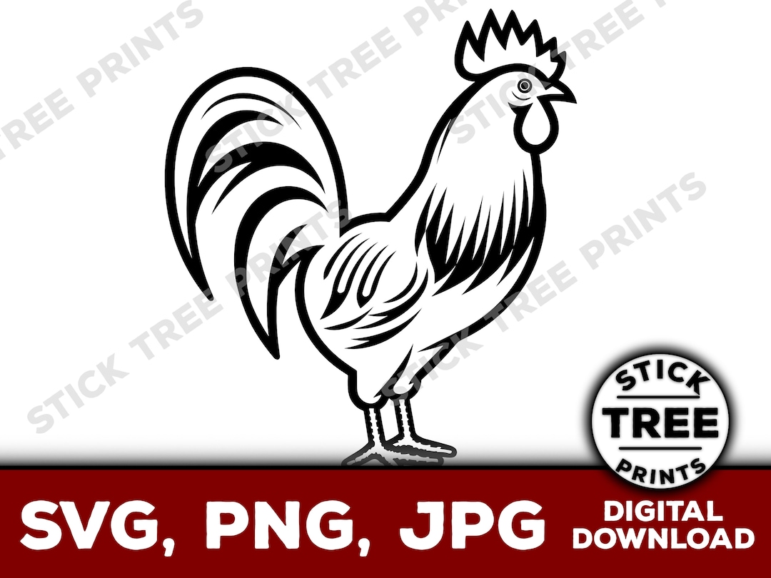 Rooster SVG - Rooster Vector, Rooster Png, Chicken Svg, Chicken Png ...