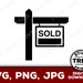 Sold Sign SVG - Sold Sign Png, Sold Sign Clip Art, Real Estate Svg, for ...