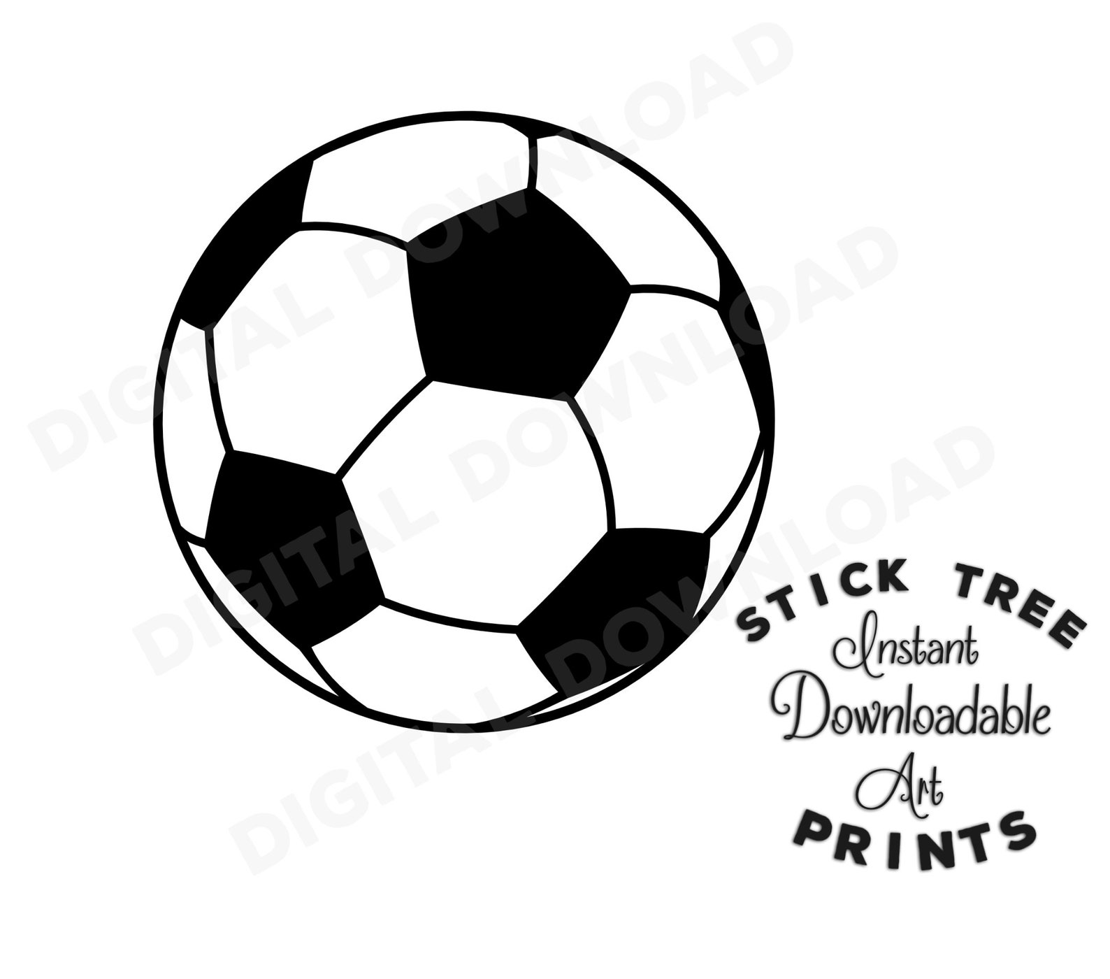 Balón de fútbol SVG imagen de balón de fútbol para cricut | Etsy