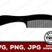 Comb SVG Comb Clip Art, Comb Vector, Comb Png, Comb Cut File, Comb ...