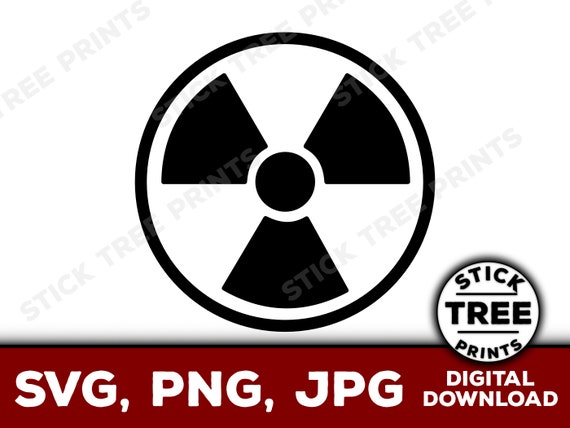 Radiation Symbol SVG Radiation Symbol Clip Art Radiation | Etsy