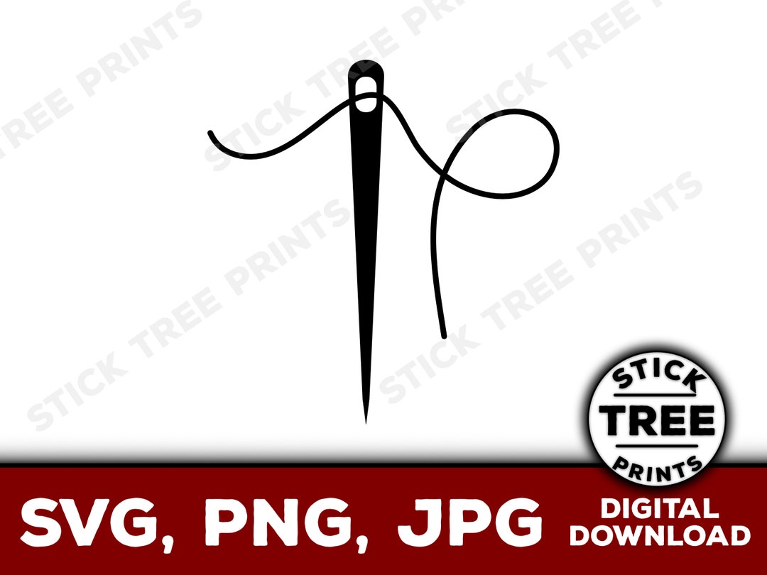 Needle and Thread SVG - Needle and Thread Clip Art, Needle and Thread ...