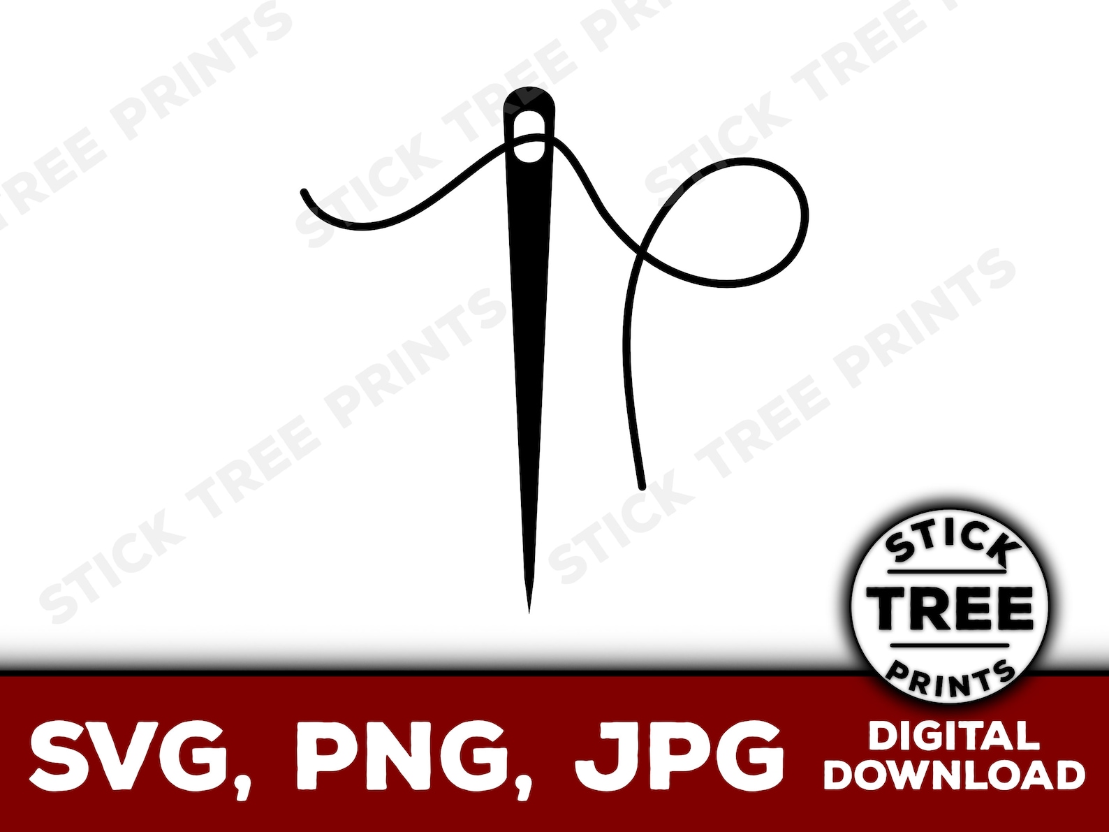 Needle and Thread SVG Needle and Thread Clip Art Needle and - Etsy