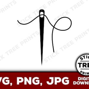 Needle and Thread SVG - Needle and Thread Clip Art, Needle and Thread ...