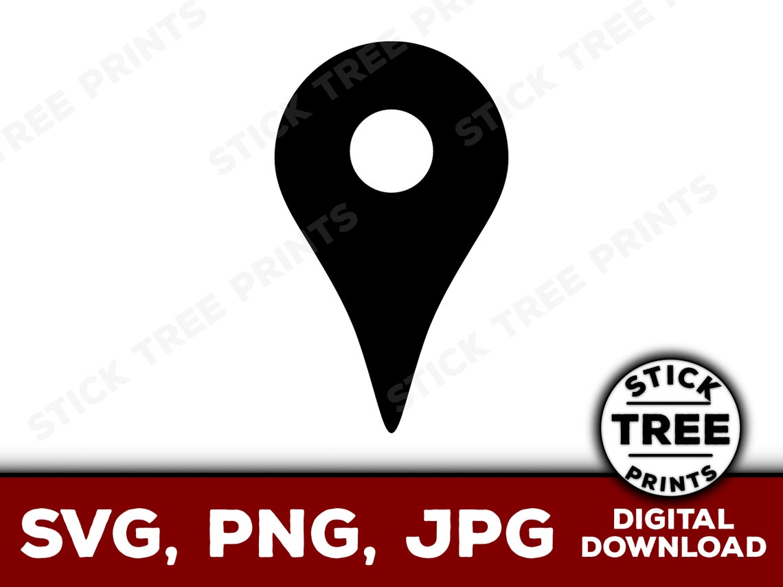 Map Pin SVG Map Pin Png Map Pin Clip Art Map Pin Vector - Etsy