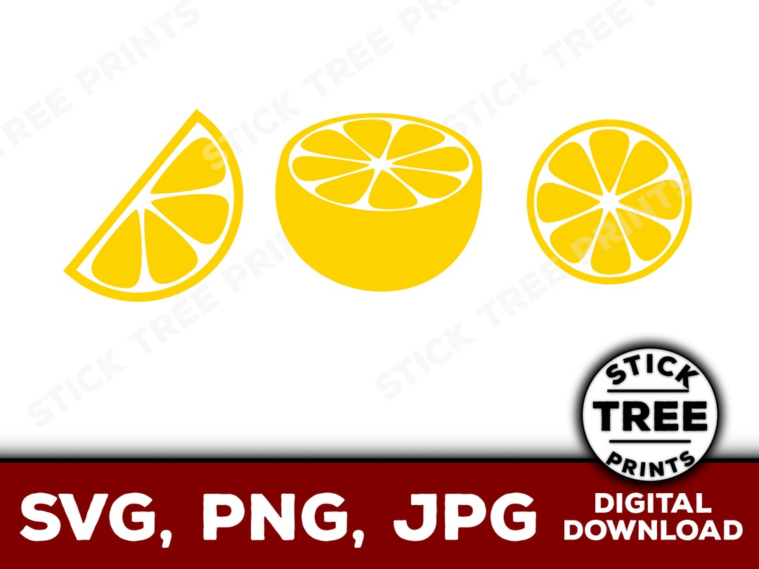 Lemon Slices SVG Pack - Lemon Vector, Lemon Clip Art, Lemon Cut File ...