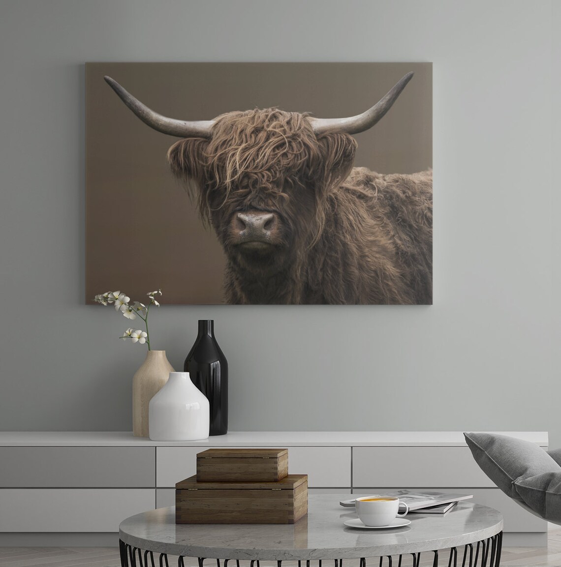 Highland Cow Print Highland Cow Print Art Highland Cow - Etsy