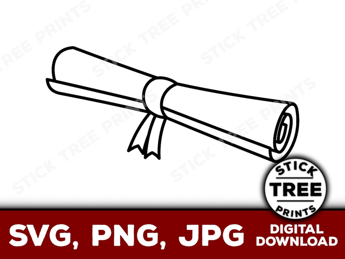 Diploma SVG - Diploma Png, Diploma Jpg, Diploma Vector, Diploma ...