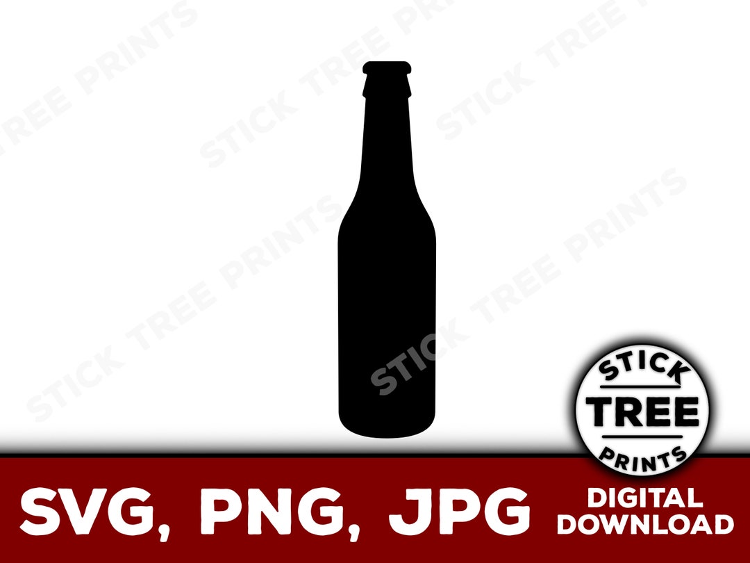 Beer Bottle SVG - Beer Bottle Clip Art, Beer Bottle Vector for Cricut ...