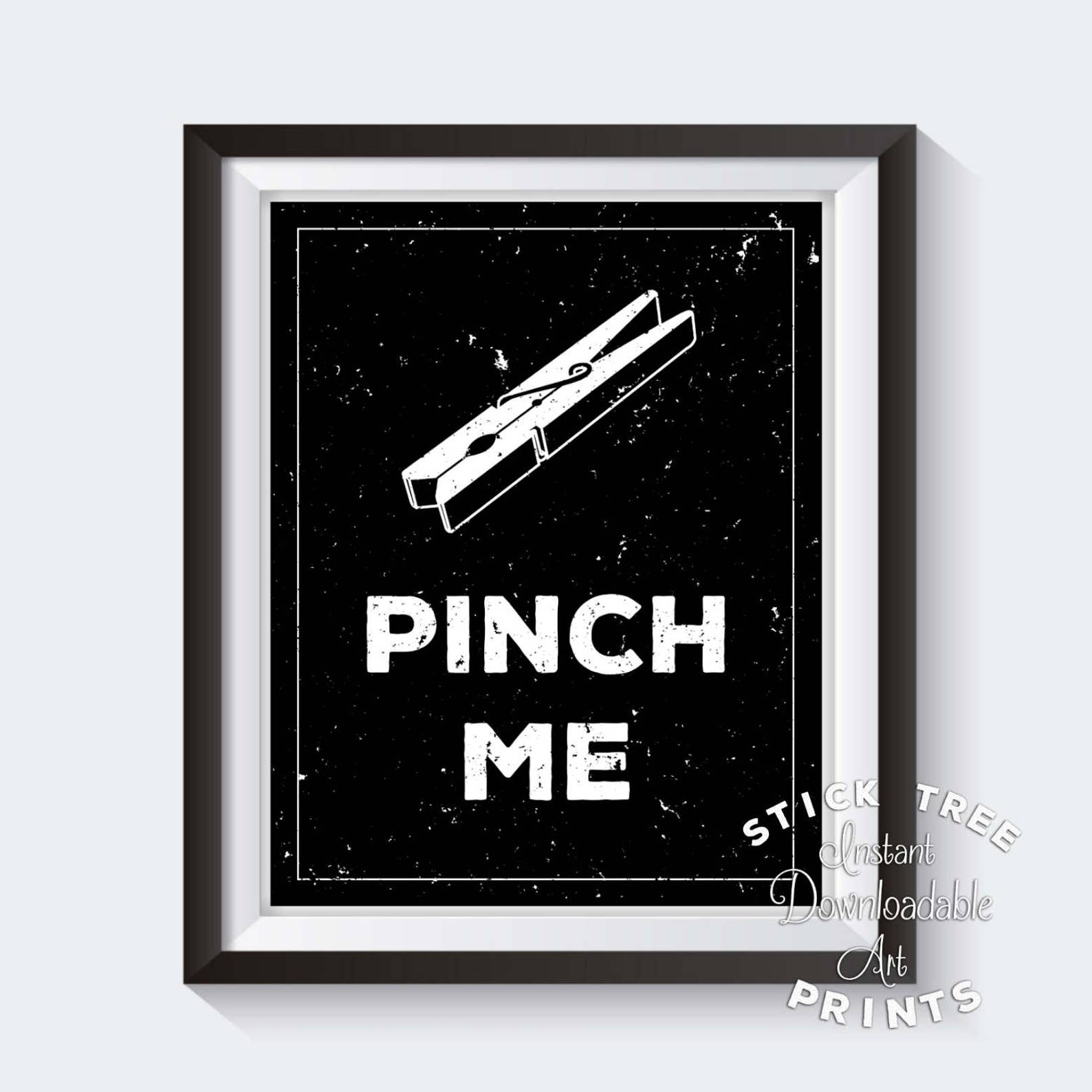 Pinch Me Funny Laundry Room Print Art Laundry Room Decor | Etsy