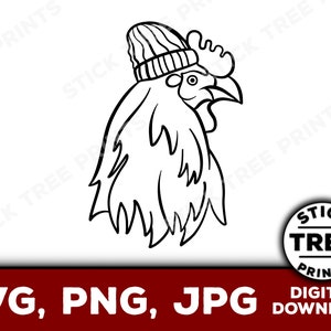 Funny Chicken Svg - Funny Chicken Vector, Funny Chicken Png, Chicken ...