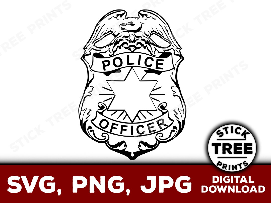 Police Badge Vector - Police Badge Clip Art, Police Badge Svg, Police ...