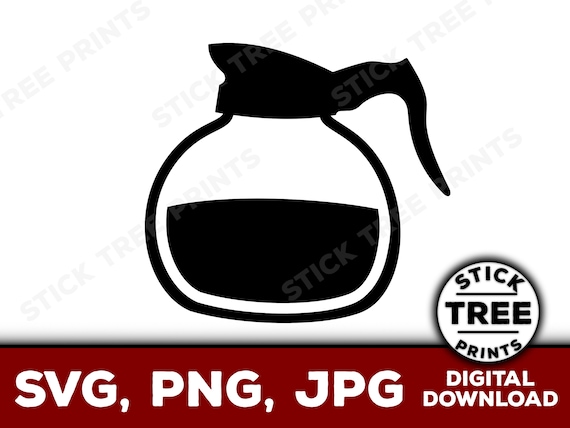 Cafetera SVG cafetera png vector de cafetera archivo de - Etsy México