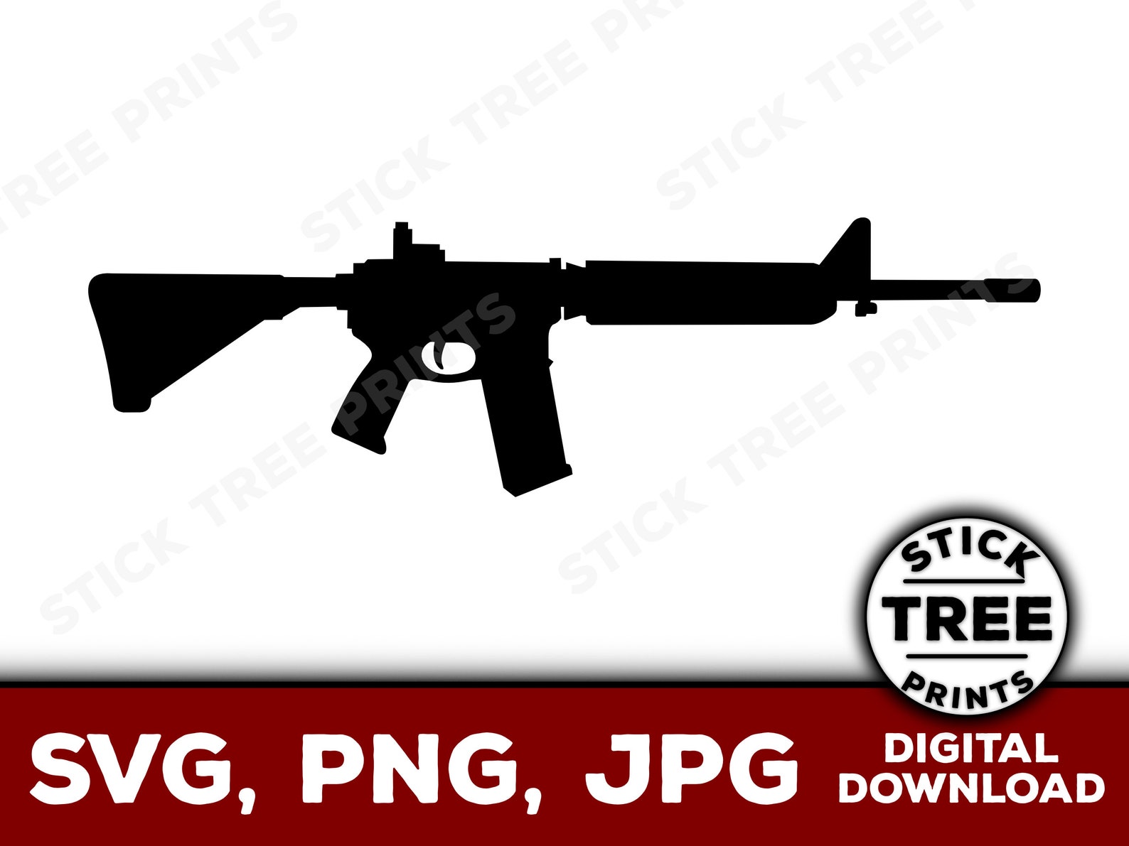 AR 15 SVG Rifle Svg Ar 15 Vector Ar 15 Png Ar 15 Clip - Etsy