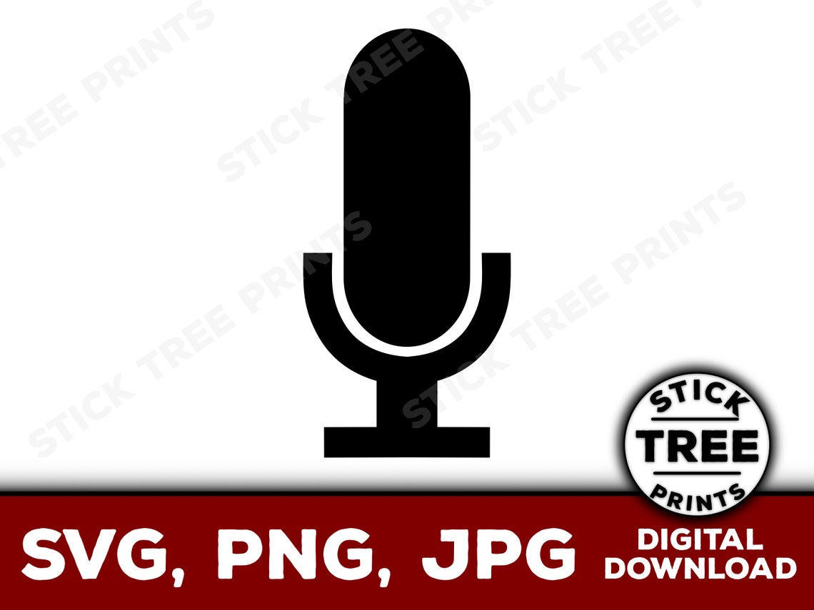 Microphone SVG Microphone Png Microphone Vector Microphone - Etsy