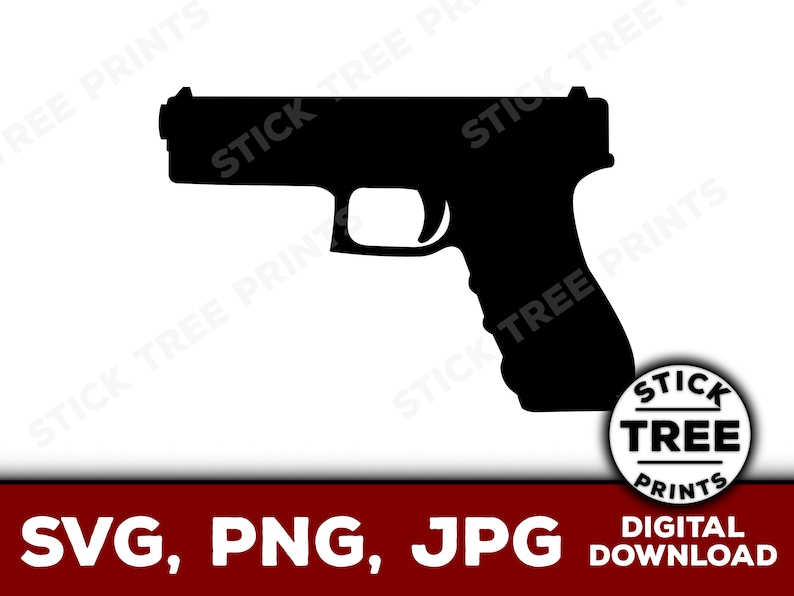 Pistol SVG Pistol Vector Pistol Clip Art Gun Svg Handgun - Etsy