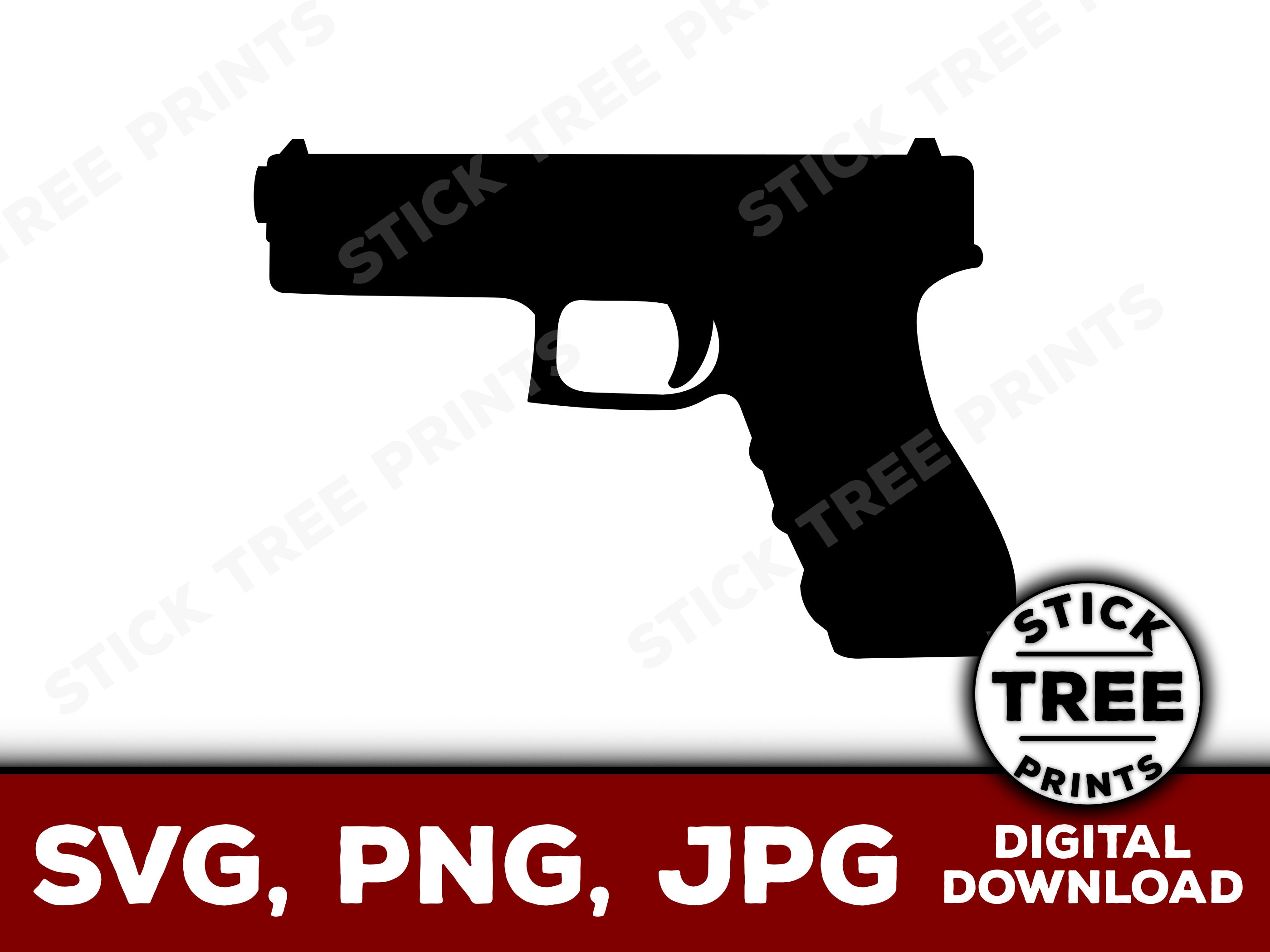 Pistol SVG Pistol Vector Pistol Clip Art Gun Svg Handgun - Etsy Canada