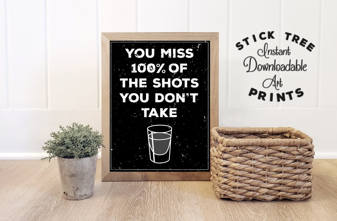 Modern Farmhouse Style Decor - Funny Bar Print - Inspirational Quote ...