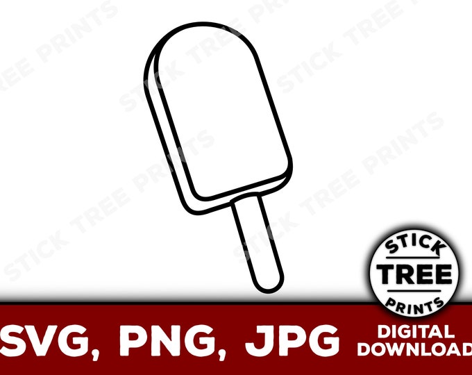 Popsicle Outline Svg Png Dxf - Etsy Canada